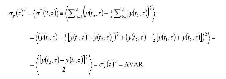 …la varianza de Allan es el estadístico adoptado para la caracterización de la inestabilidad de ...